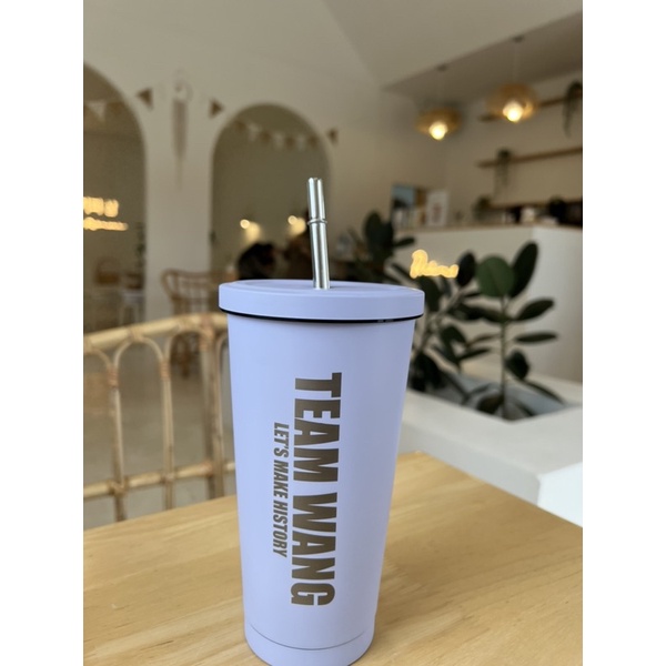 แก้วน้ำ ทีมหวัง Team Wang แก้วเยติ แก้วเก็บความเย็น Jackson wang - kaonao - ThaiPick