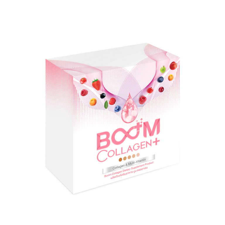 Boom Collagen plus มาพร้อมสารสกัดเกรดพรีเมียม และส่วนผสมจากวิตามินซี ...