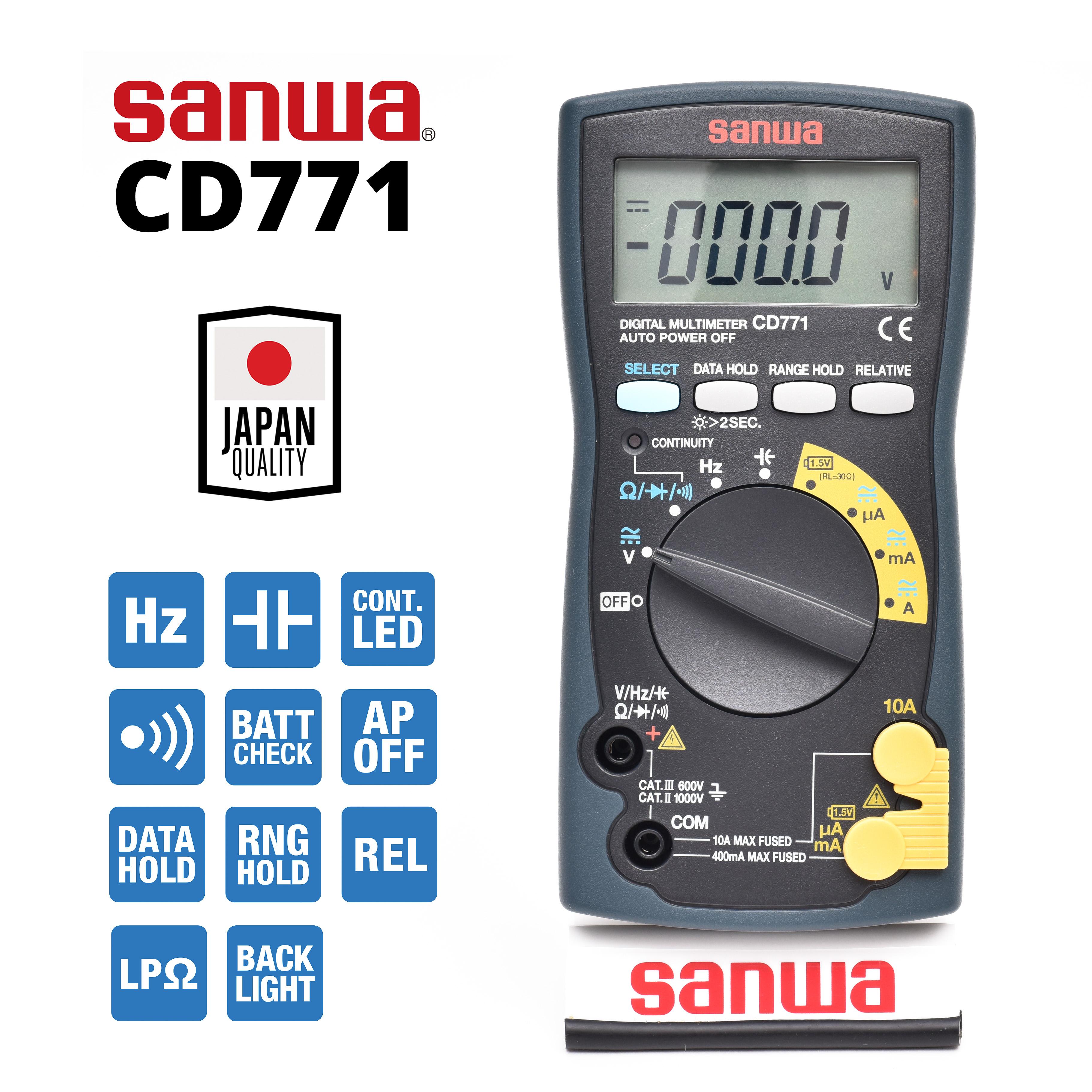 Sanwa CD771 ดิจิตอล มัลติมิเตอร์ | Lazada.co.th