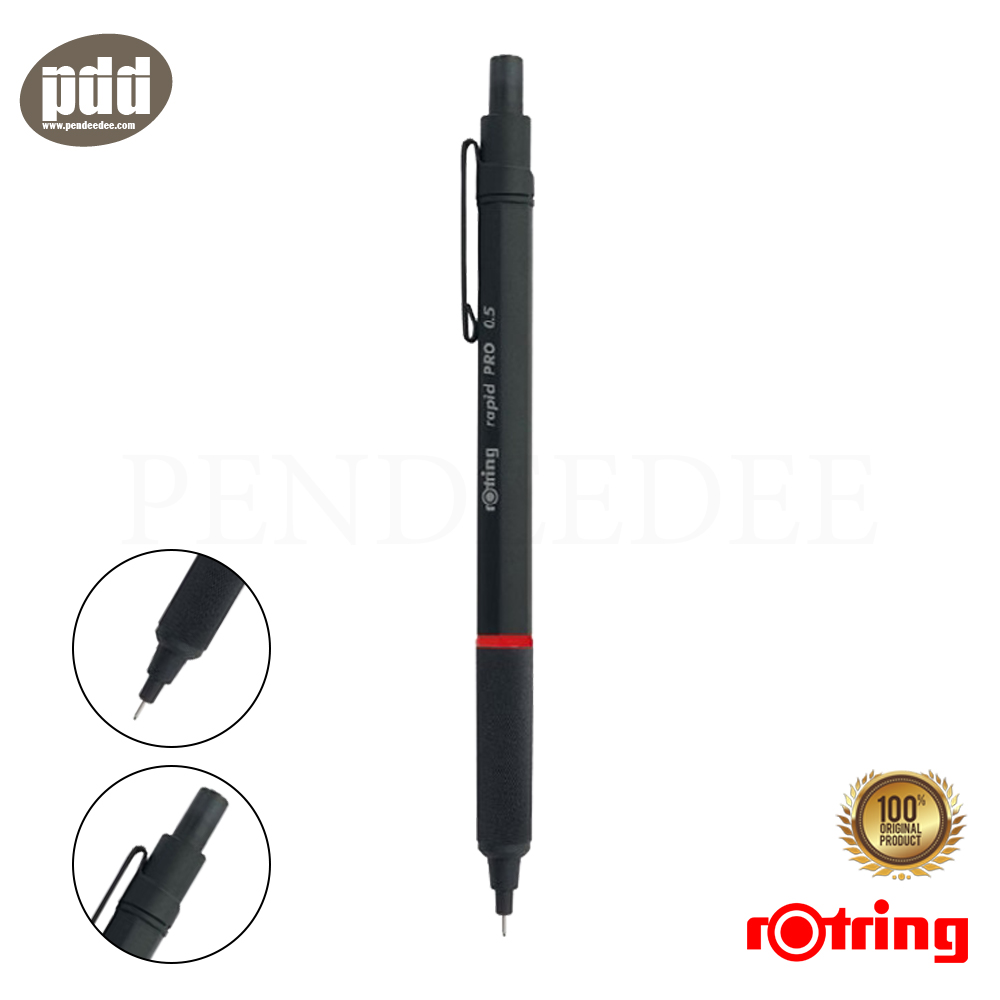 Rotring Rapid Pro ดินสอกดรอตริง แรพิด โปร 0.5 มม. สีเงิน สีดำ เขียนแบบ ...