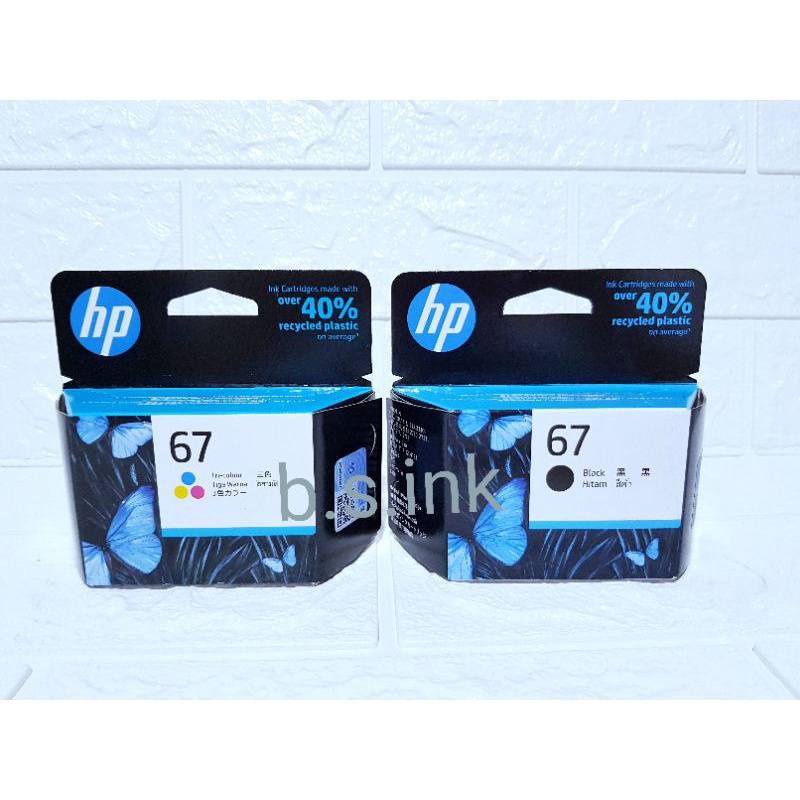 หมึกพิมพ์ HP 67 ดำ สี แยกขาย ของแท้ 100 HP 1210 2330 2332 2333 2722 ...