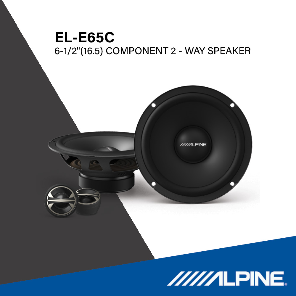 Alpine ใหม่ ลำโพง EL-E65 (SU00409A01) รุ่น EL-series ขนาด 6.5 นิ้ว COAXIAL 2 - WAY SPEAKER เสียง ...
