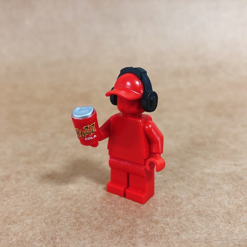 Lego Minifigure : Red DJ Buzz cola (MOC) | Lazada.co.th