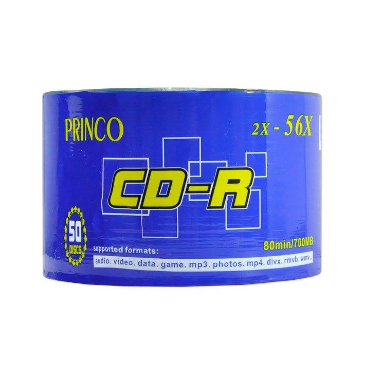 แผ่นซีดี Princo CD-R ความจุแผ่น 700 Mb 80 นาที ยี่ห้อ PRINCO ของแท้ ...