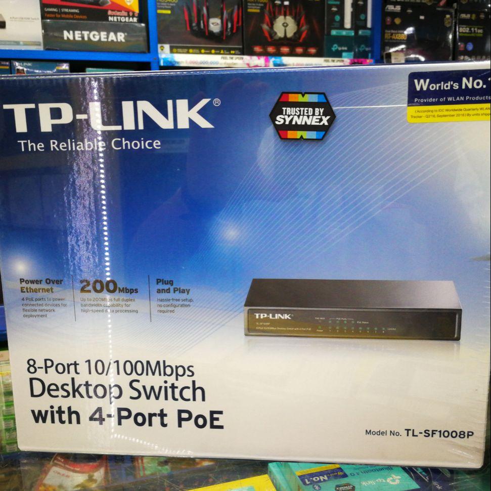 tp-link TL-SF1008P Switch 8 Port witch POE 4 Port - landlink - ThaiPick