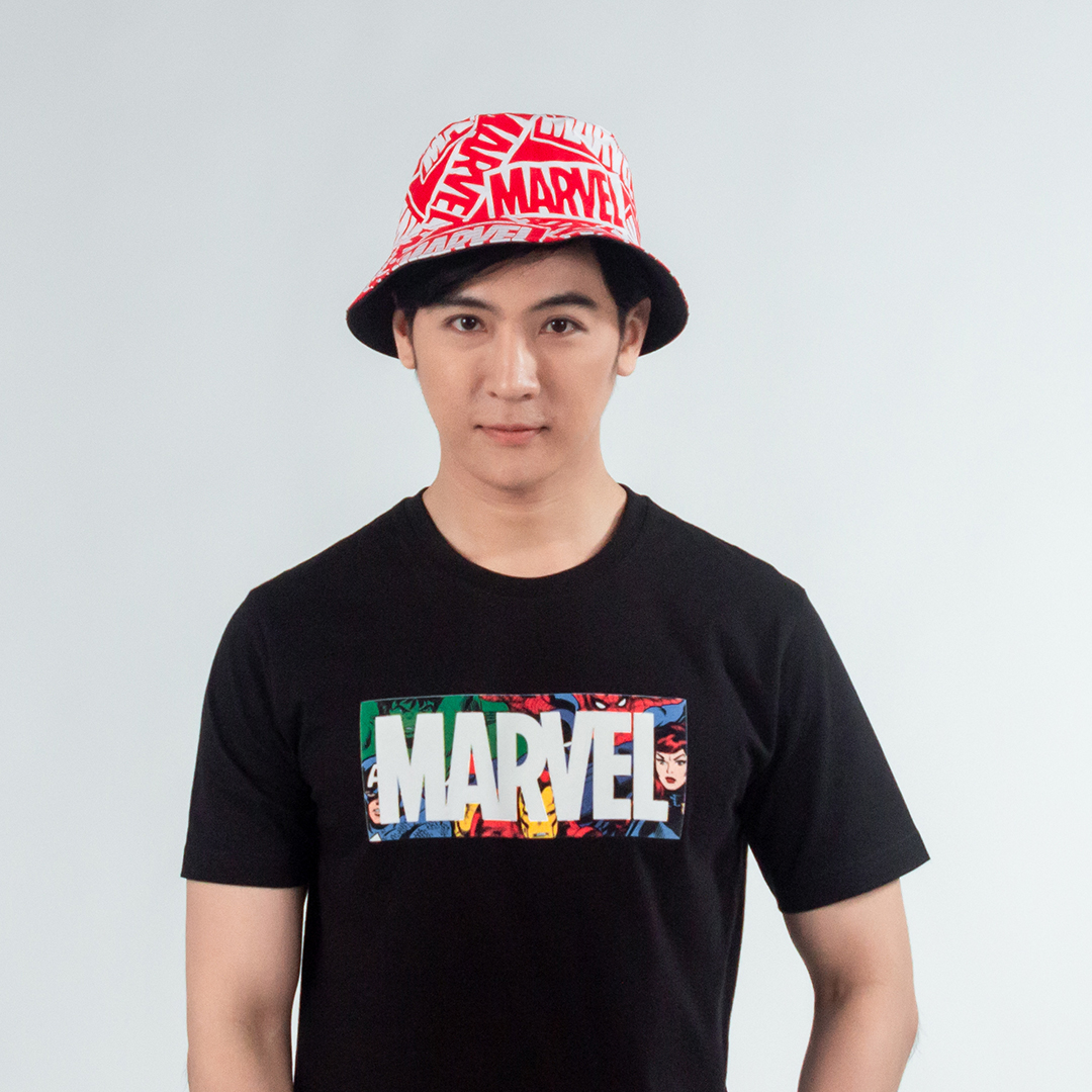 Marvel Bucket Hat - หมวกมาร์เวล ด้านนอกปัก ด้านในสกรีนมาร์เวล สวมใส่ได้ ...