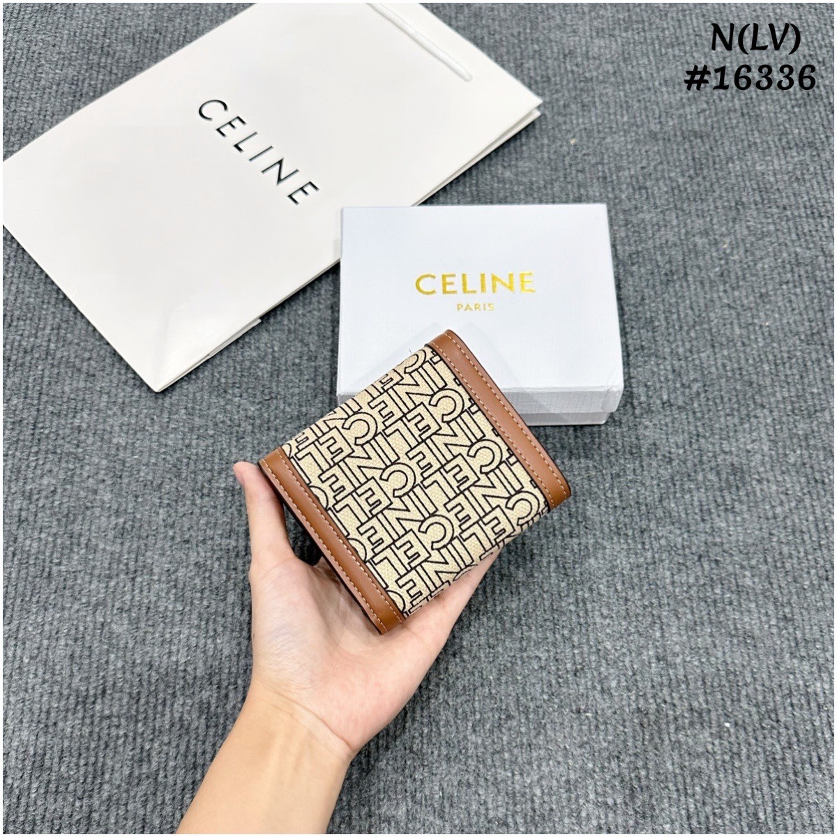 กระเป๋าสตางค์ 3 พับ ขนาดเล็ก ซีลีน mini shot wallet ใช้ได้ทั้งหญิงและ ...