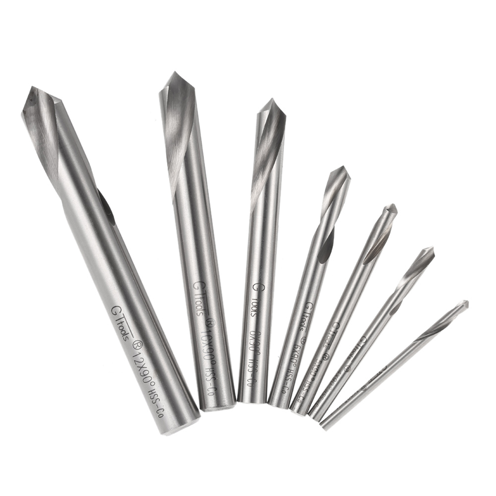 7pcs M42 HSS High Speed Steel Cobalt Spotting Drill Bits Set Round ...
