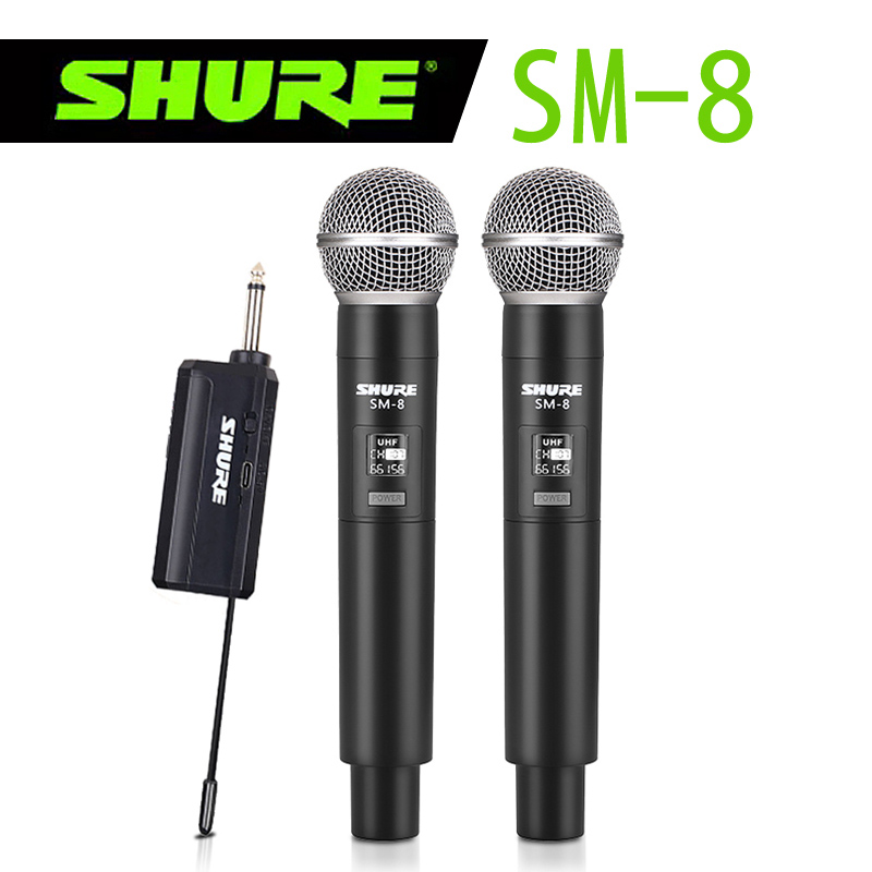 ไมโครโฟนไร้สาย SHURE SM-8แท้ 100% Wireless Microphone ไมค์ร้องเพลง ไมค์ ...