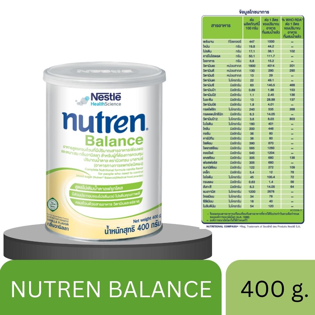 NUTREN BALANCE นิวเทรน บาลานซ์ อาหารสูตรครบถ้วน ที่มีเวย์โปรตีน สำหรับ ...