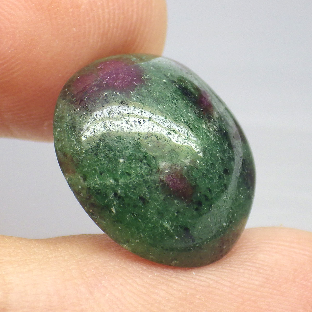 พลอย ซอยไซต์ ธรรมชาติ ดิบ แท้ ( Unheated Natural Ruby Zoisite ) น้ำหนัก 12.48 กะรัต - Metee G ...