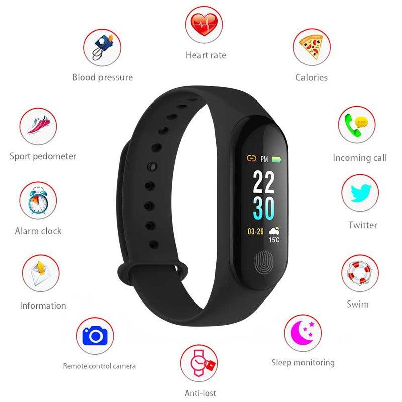 M2 SMART BAND กำไลอัจฉริยะเพื่อการออกกำลังกาย วัดความดันโลหิต เครื่อง ...