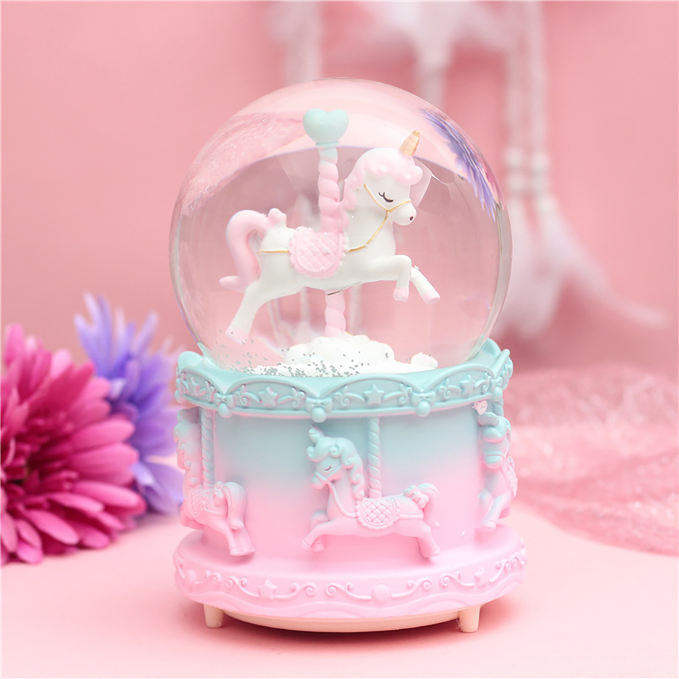 Snowball Music box กล่องดนตรีหิมะ คริสตัลบอล มีเสียงดนตรี แถมฟรี! ถ่าน ...