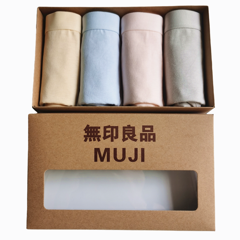 ญี่ปุ่น MUJI MUJI หญิงระบายอากาศต้านเชื้อแบคทีเรียผ้าฝ้ายชุดชั้นใน ...