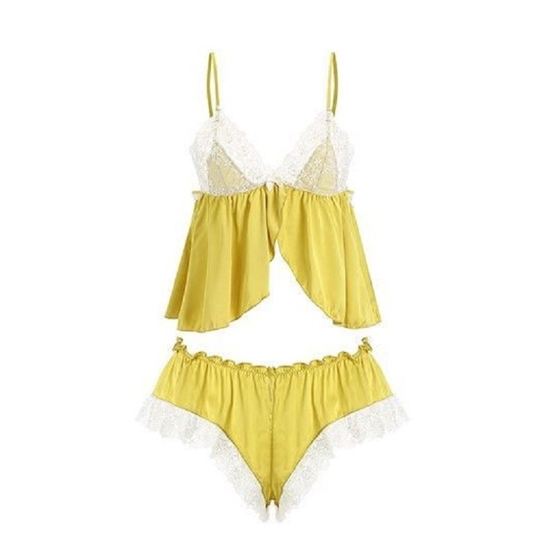 SMshop 69 🌹【NEW】🌹 S049 ชุดนอนสายเดี่ยว ชุดนอนเซ็กซี่ ผ้าซาติน เซต 2 ชิ้น เกรดพรีเมี่ยม | Lazada ...