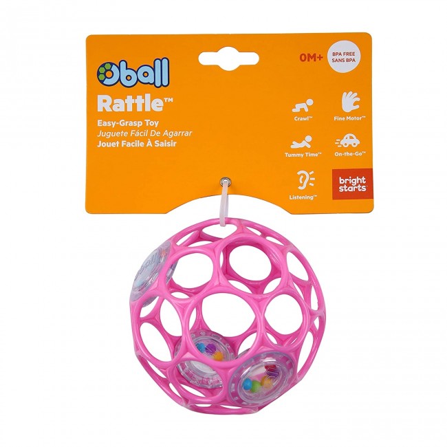 OBALL ลูกบอลยางเขย่ามีเสียง 4 Oball 4 Rattle - Baby Basket Shop - ThaiPick