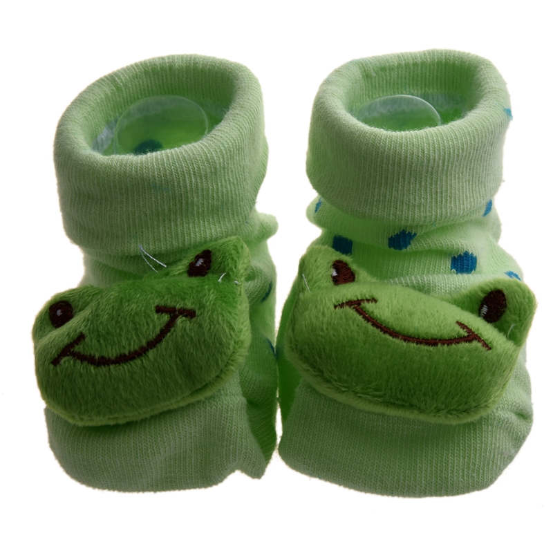 Green Frog - Irresistibly Cute Baby Boy Girl 3D Bootie Socks Anti / Non ...