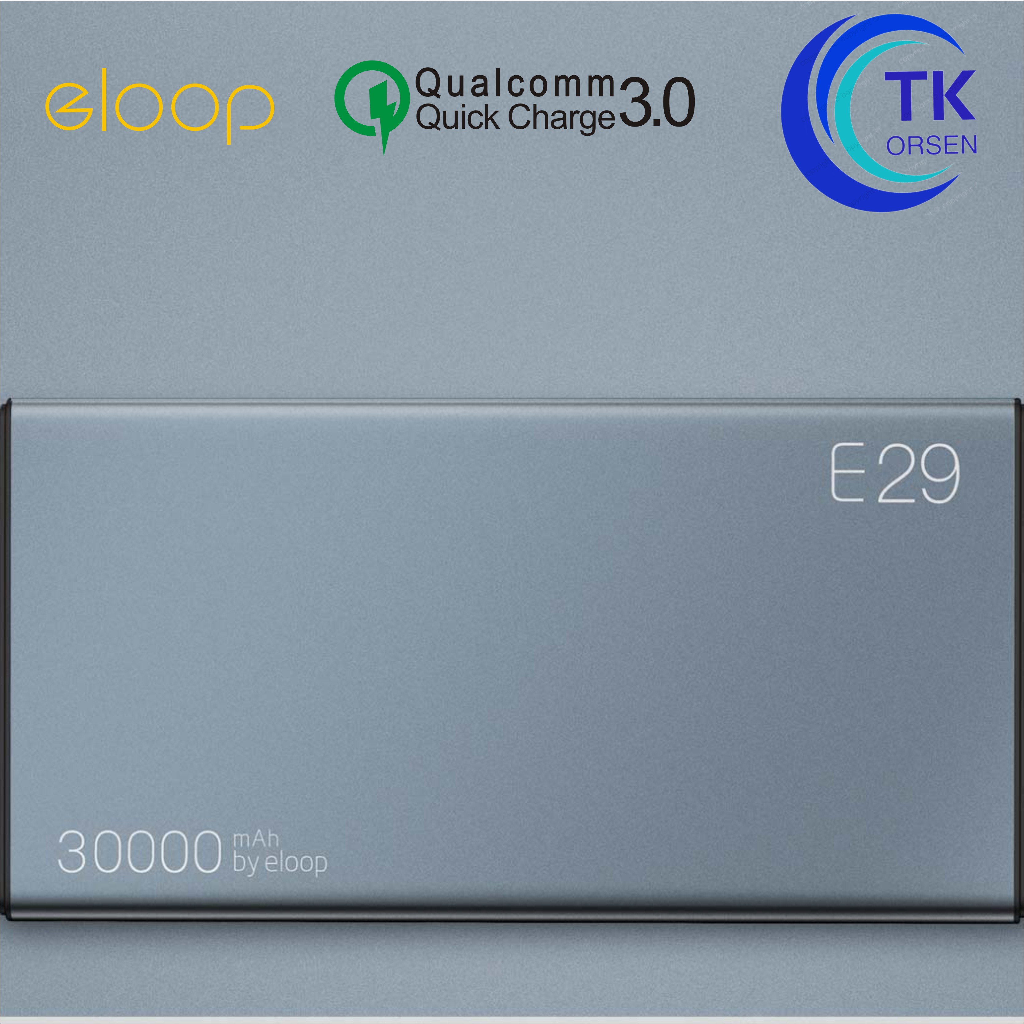 คูปองลด2010 Eloop E29 แบตสำรอง 30000mAh QC3.0 PD 18W ชาร์จเร็ว Power Bank Fast Quick Charge ของ ...