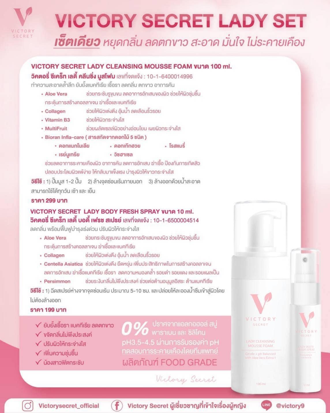 Victory Secret สเปร์ยวิคตอรี่ สเปรย์ฉีดจุดซ่อนเร้น ขนาด 10 ml. - เฮง ...