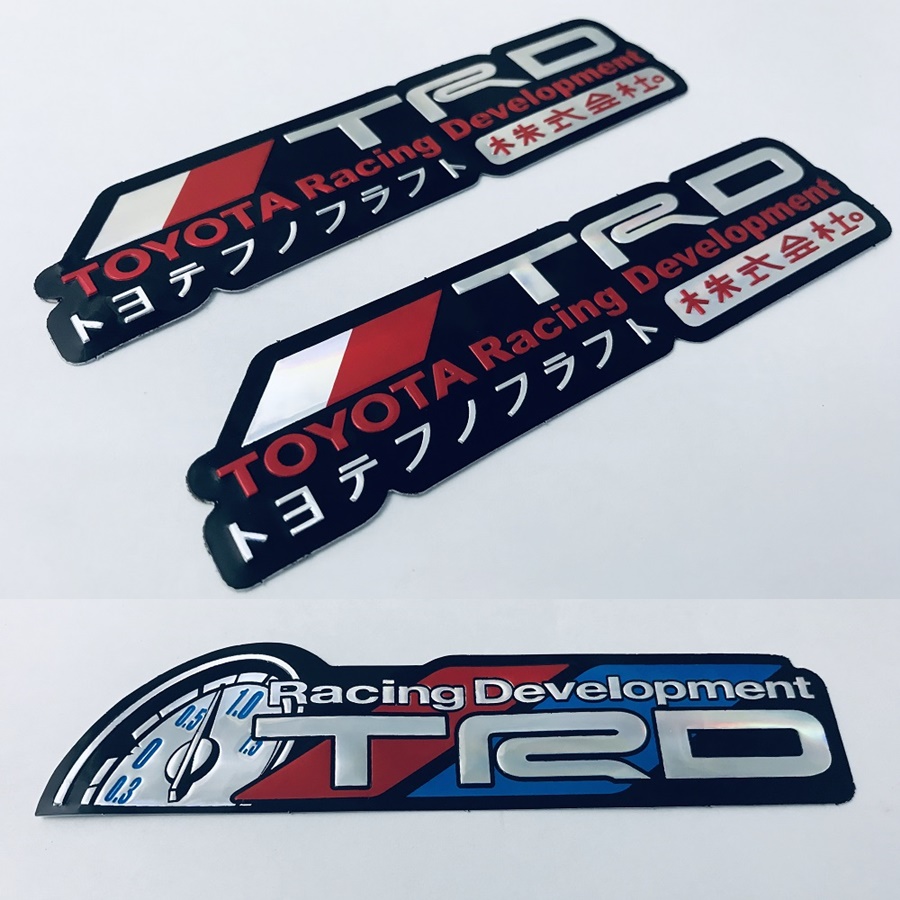 สติ๊กเกอร์ TRD Toyota Racing Development Japan สติกเกอร์ 4ชิ้น Foil ...