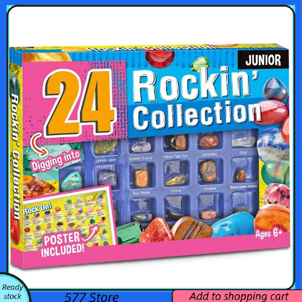 Rocks Collection Rock and Mineral Education Set for Kids Geology Gem ...