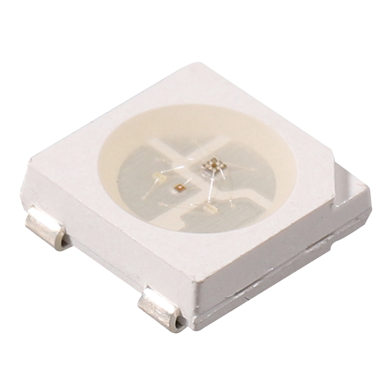 100PCS WS2812B RGB LED Chip 5050SMD White PCB WS2812 Individually ...