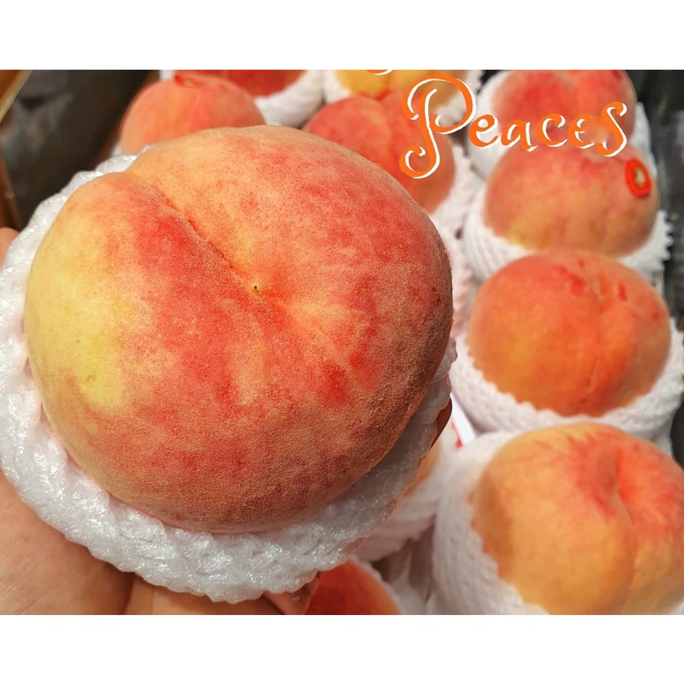 TOP-1ลูกพีชสดนำเข้า (1ลูก) PEACH ลดพิเศษ พรีเมี่ยม หอม หวาน ผลไม้สดๆ ...