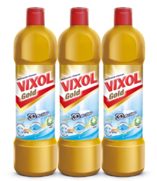 Vixol Gold Bathroom Cleaner วิกซอล โกลด์ น้ำยาล้างห้องน้ำ สูตรขจัดคราบ ...