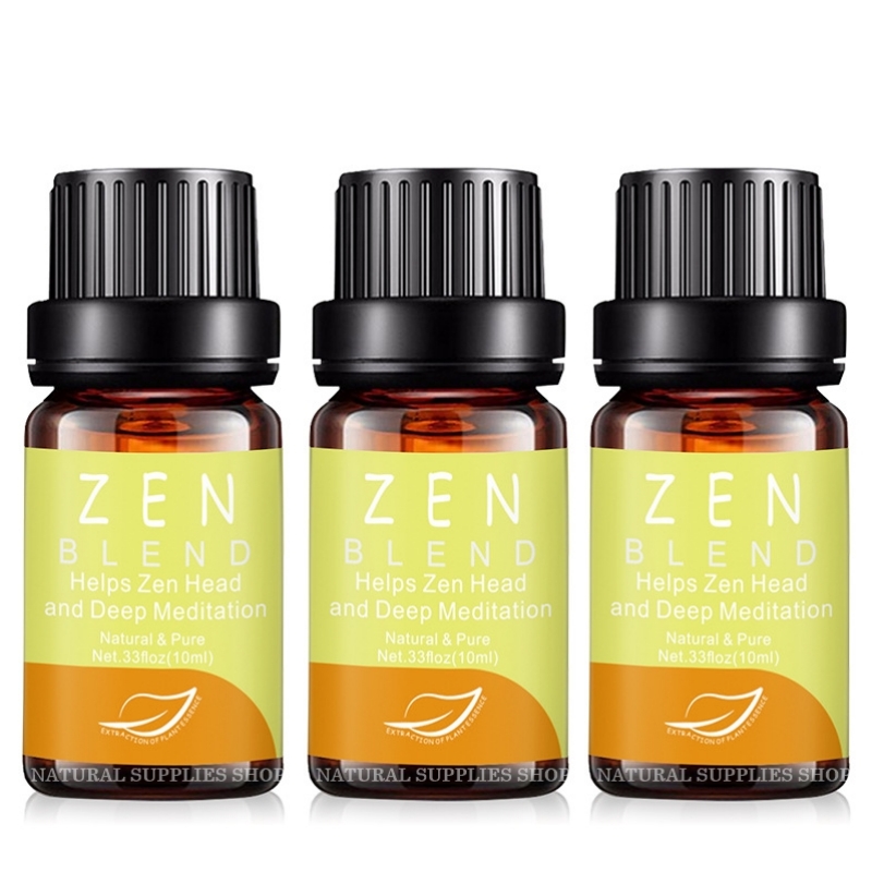ZEN 100% Pure Essential Oil Blend 10 ml. น้ำมันหอมระเหยแท้ผสมสูตรพิเศษ ...