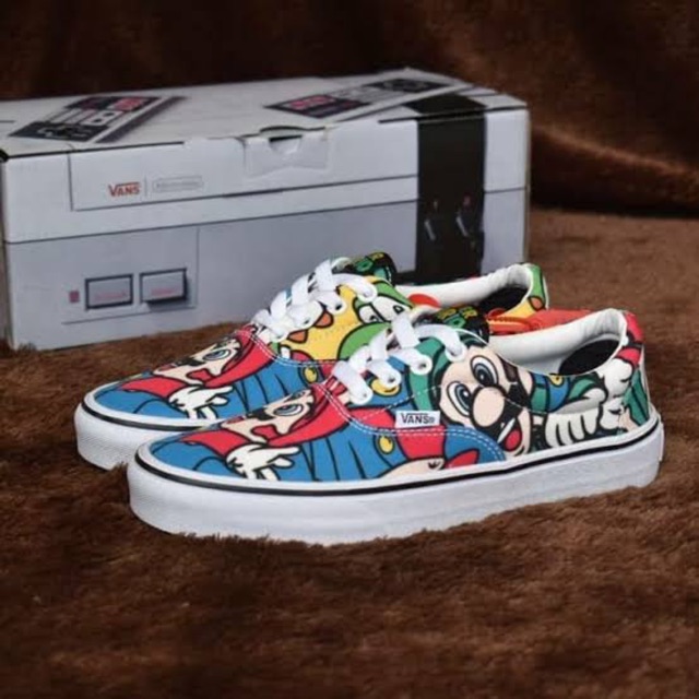 Vans Authentic x Super Mario ลายมาริโอ้ (พร้อมกล่อง) เก็บเงินปลายทางได้ ...