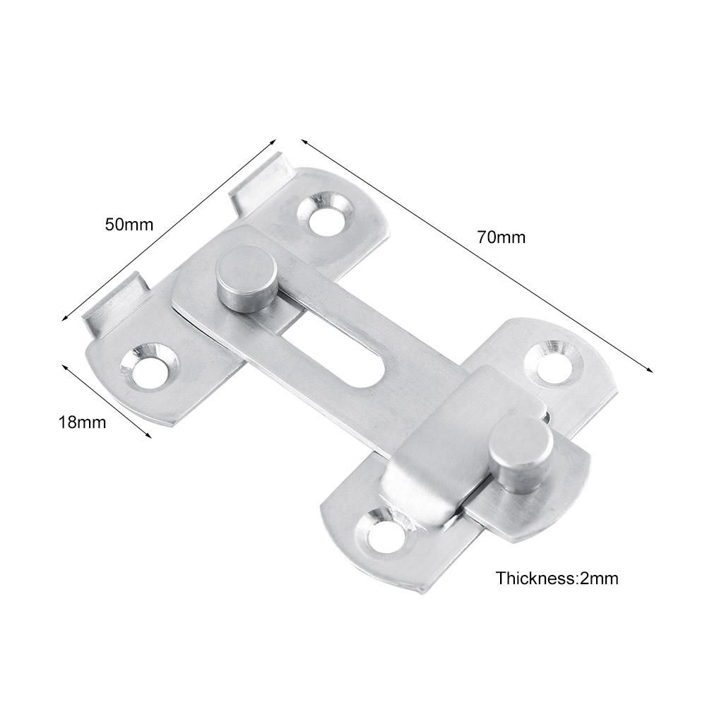 【ลดสุดใจ】Door Latch Hasp Latch Lock, Sliding Door lock, Stainless Steel ...