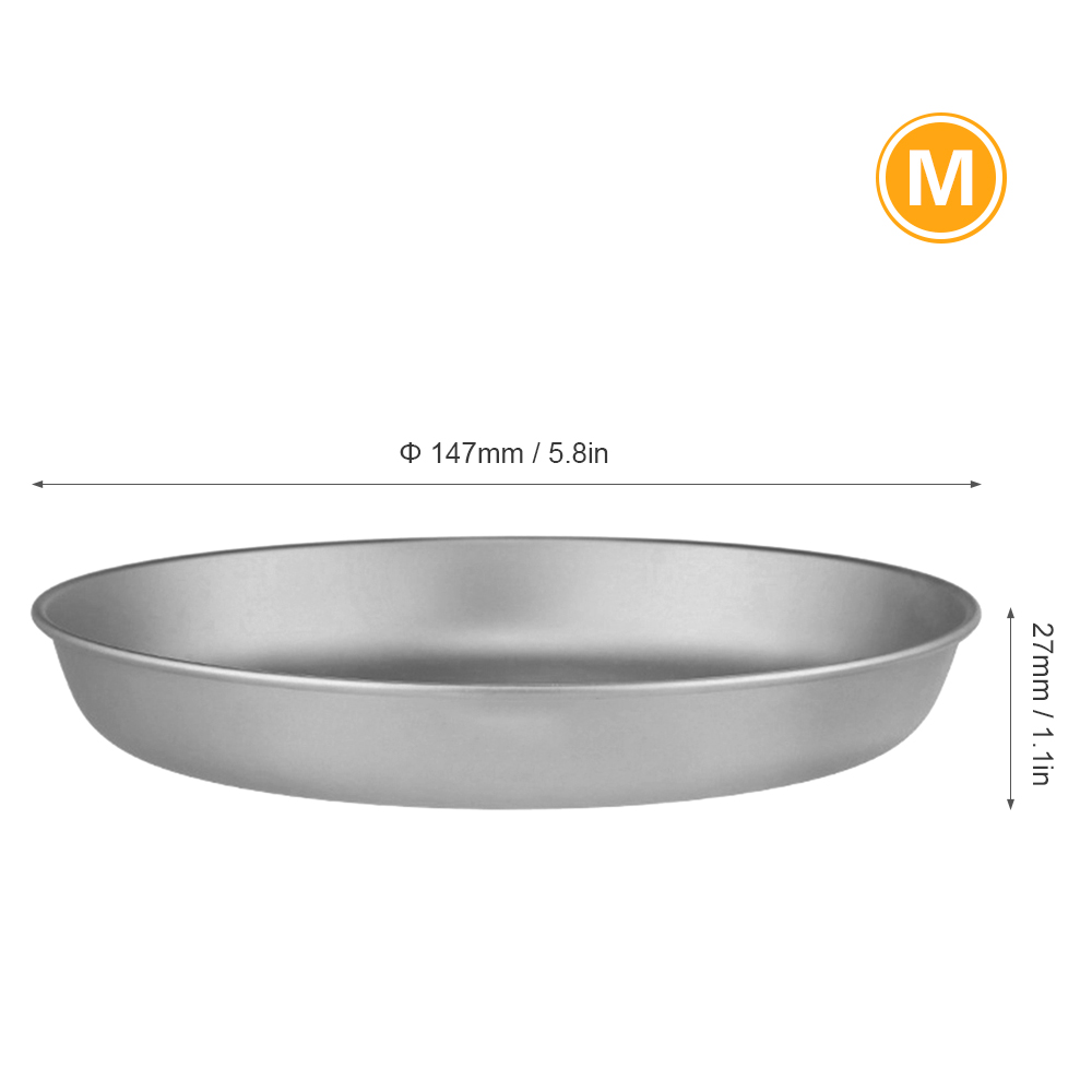 【Hot Sale】Lightweight Titanium Plate Dinner Fruit Plate Pan Food ...