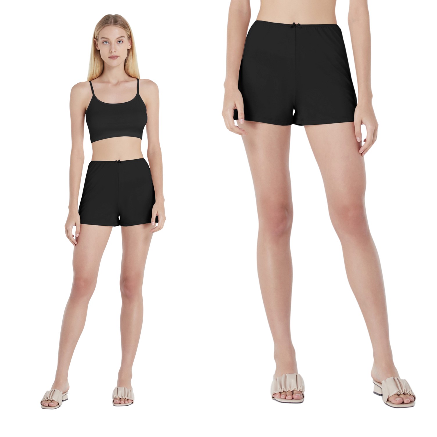 Cherilon เชอรีล่อน กางเกงขาสั้น กางเกงขาสั้นผู้หญิง ผ้า COOL TOUCH นุ่มลื่น ใส่เย็น ลดการระคาย ...