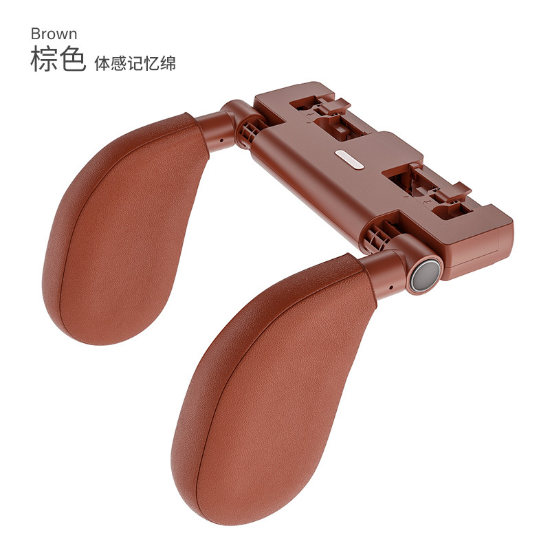 【เพื่อความปลอดภัย】หมอนรองคอในรถแบบ 2 ด้าน ที่รองคอ ปรับระดับได้สำหรับเดินทาง ใช้ได้ทั้งเด็กและ