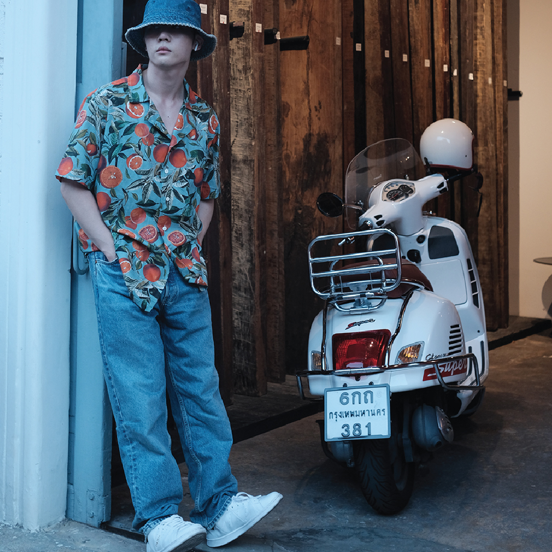 [LSD]Orange Blossoms - เสื้อเชิ๊ตผู้ชายแขนสั้น ทรงฮาวาย - Last Single ...