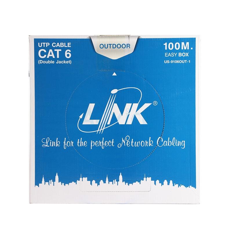 CAT6 UTP Cable (100m/Box) LINK (US-9106-1) Outdoor (( Network cable ...