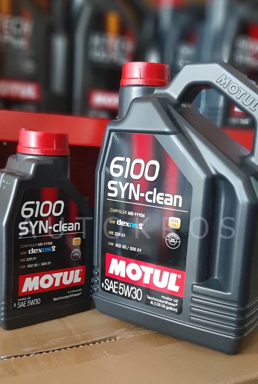 น้ำมันเครื่อง Motul 6100 Syn-clean SAE 5W30 API SN Technosynthese ขนาด ...