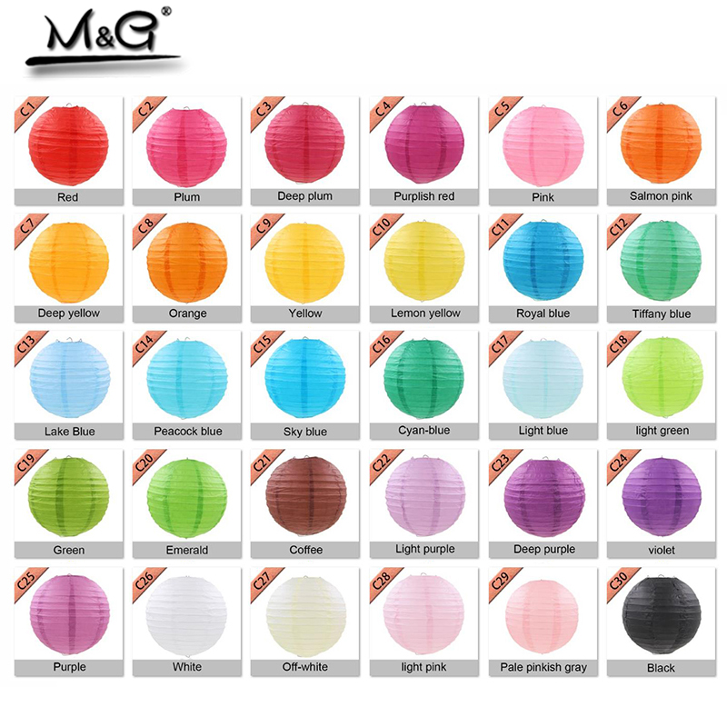 10-50cm China Paper Lantern Festival Supplies Birthday Wedding Party ...