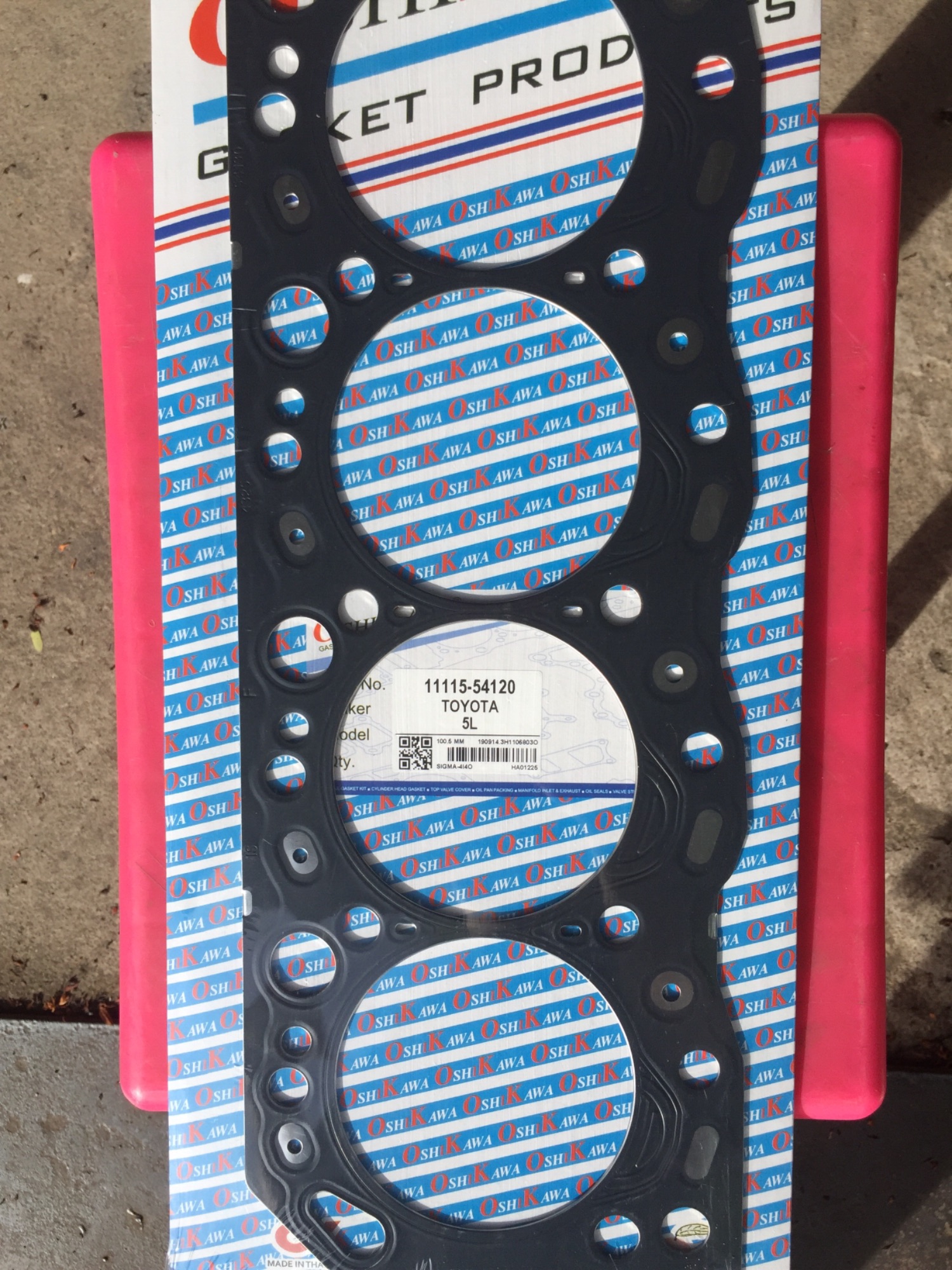 ปะเก็นฝาสูบ Toyota 5L [ 5LE ]ไทเกอร์ tiger 3.0L 8V 11115-54120 เหล็ก ...