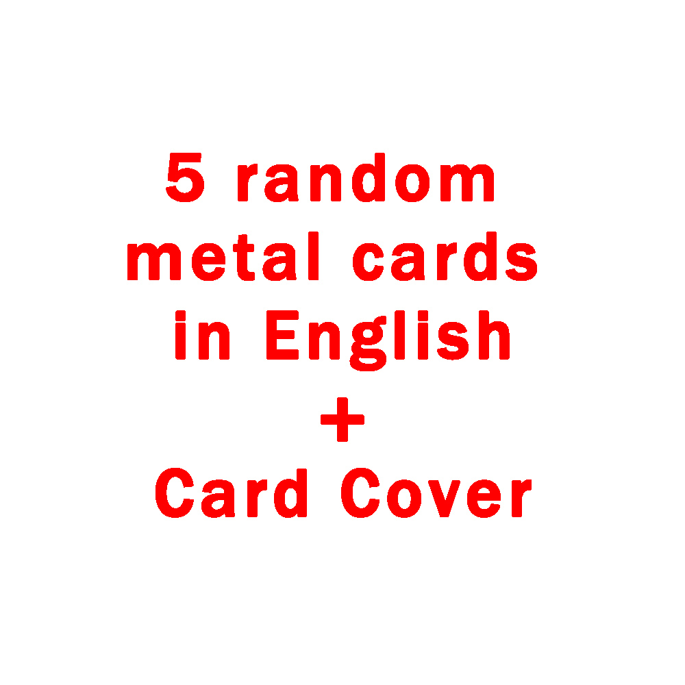 5Pcs Pokemon Metal Card Pack SET Pokmon English VMAX GX Gold Cards ...
