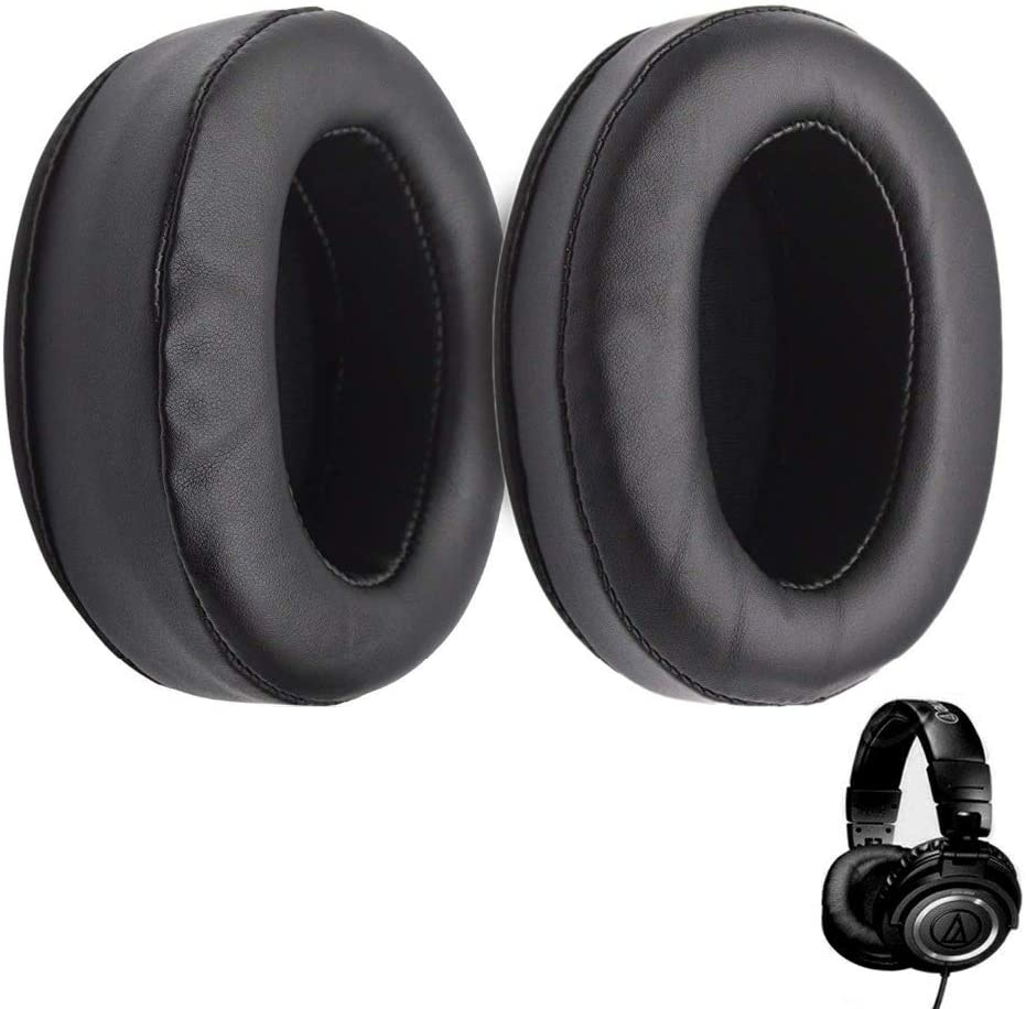 Replacement Ear Cushions Ear Pads Memory Foam Leather Earpads for ATH ...
