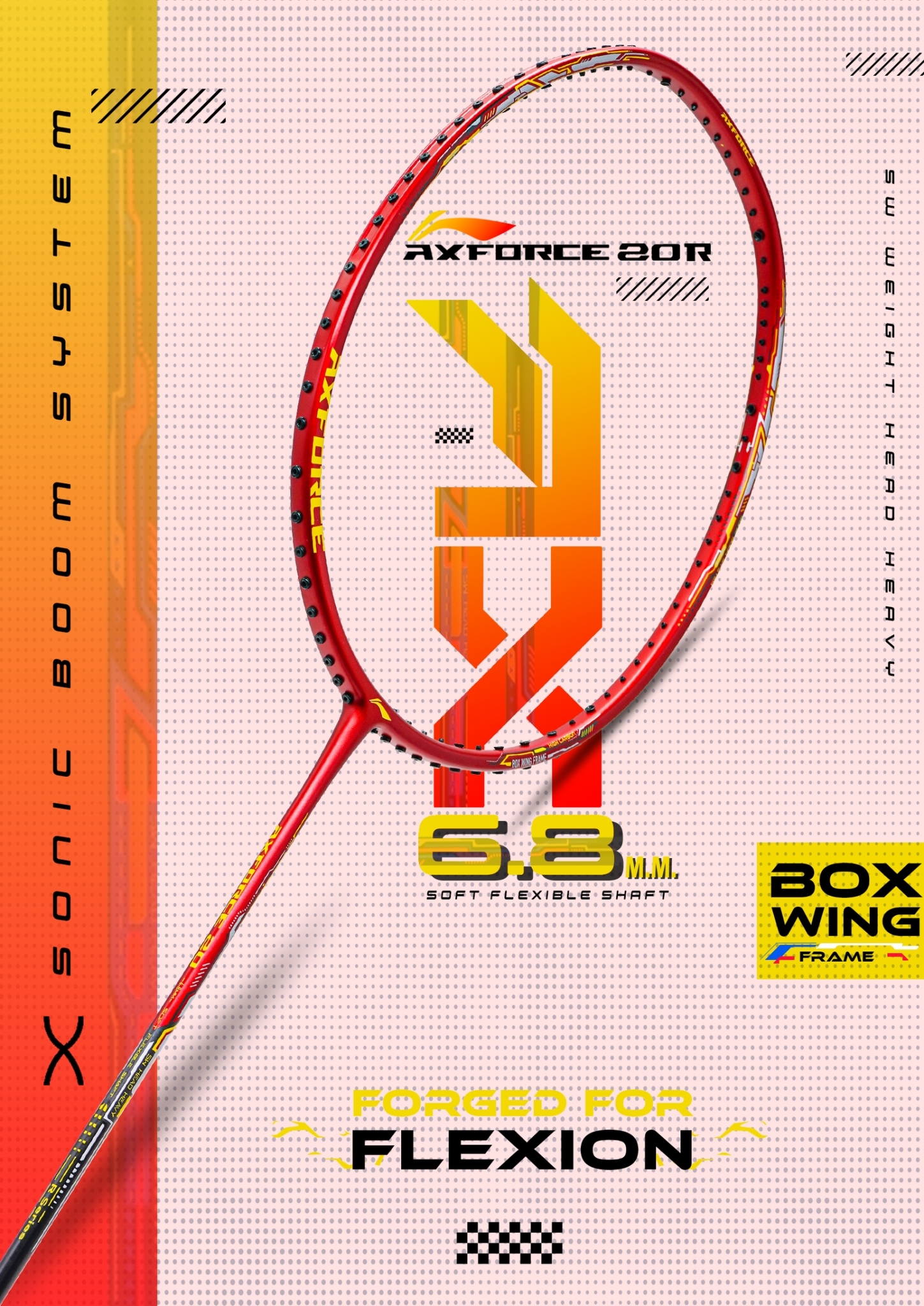 LI-NING ไม้แบดมินตัน รุ่น AXFORCE 20 R Series 4U แถมซองพันด้ามเอ็น N9 ...