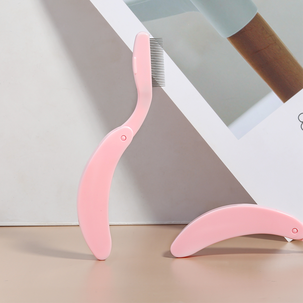 OVW Portable Foldable Eyelash Comb Stainless Steel Teeth Lash Comb ...