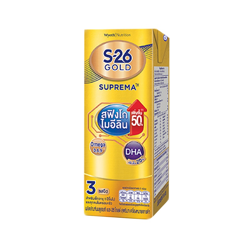 S-26 นมกล่องยูเอชที โกลด์ สุพรีมา แพ็ค 4 x 9 2 ลัง (72 กล่อง) S-26 UHT Gold Suprema 4x9 pack 2 ...
