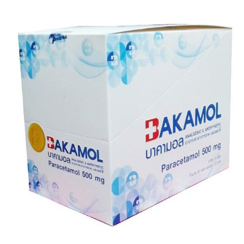 โปรโมชั่น บาคามอล Bakamol 500มล (50แผง1กล่อง) พาราเซตามอล แก้ปวด ลดไข้ ...