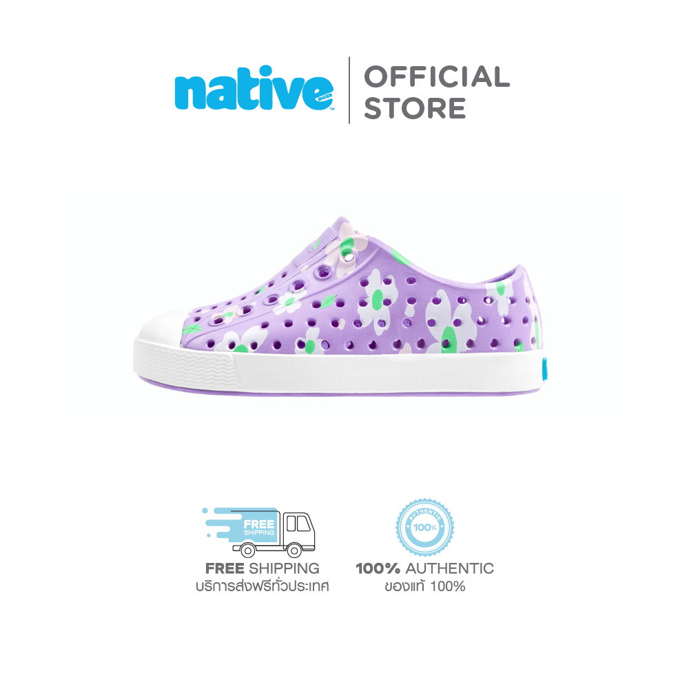 Native Shoes รองเท้ากันน้ำผู้ใหญ่ EVA รุ่น JEFFERSON PRINT SHELL WHITE ...