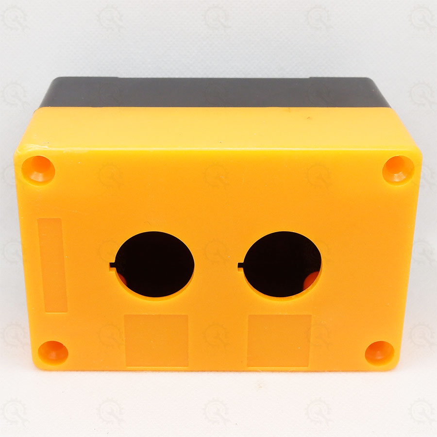 Control Box HR-BX2 22mm. 2รู เหลือง - Joy Lucky Automation 888 - ThaiPick