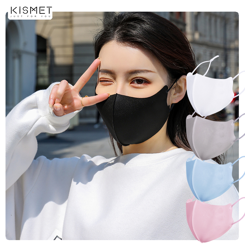 Kismet.Face mask การถักนิตติ้งผ้าฝ้ายผ้าไหมน้ำแข็งหน้ากากกันฝุ่นปรับ ...