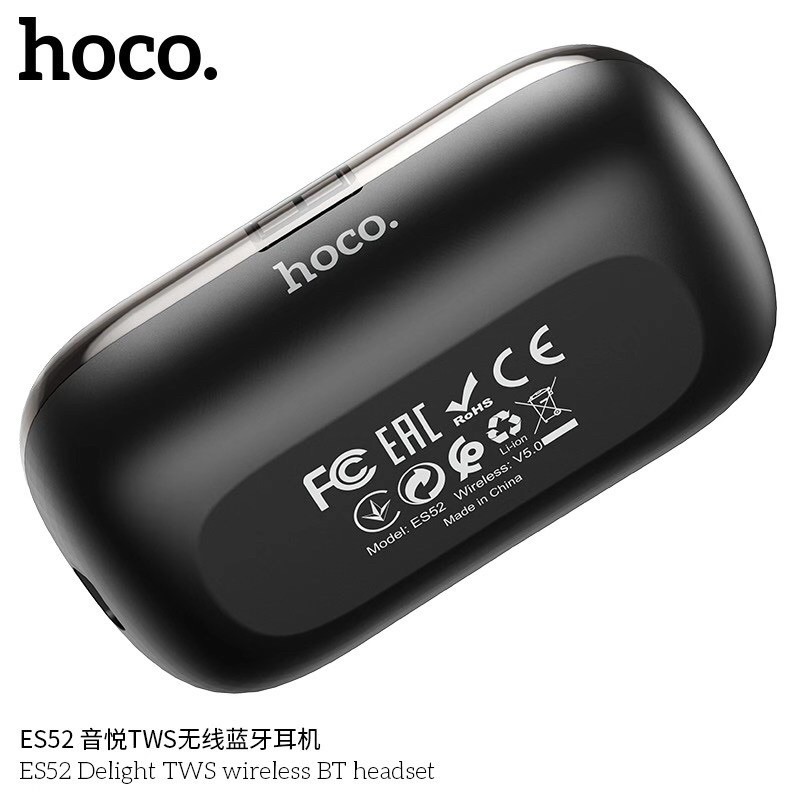 Hoco ES52 TWS ชุดหูฟังไร้สาย V5.0 ความจุแบตเตอรี่หูซ้ายและขวา 40mAh เวลาคุย/เพลง 4.5 ชั่วโมง สแ ...