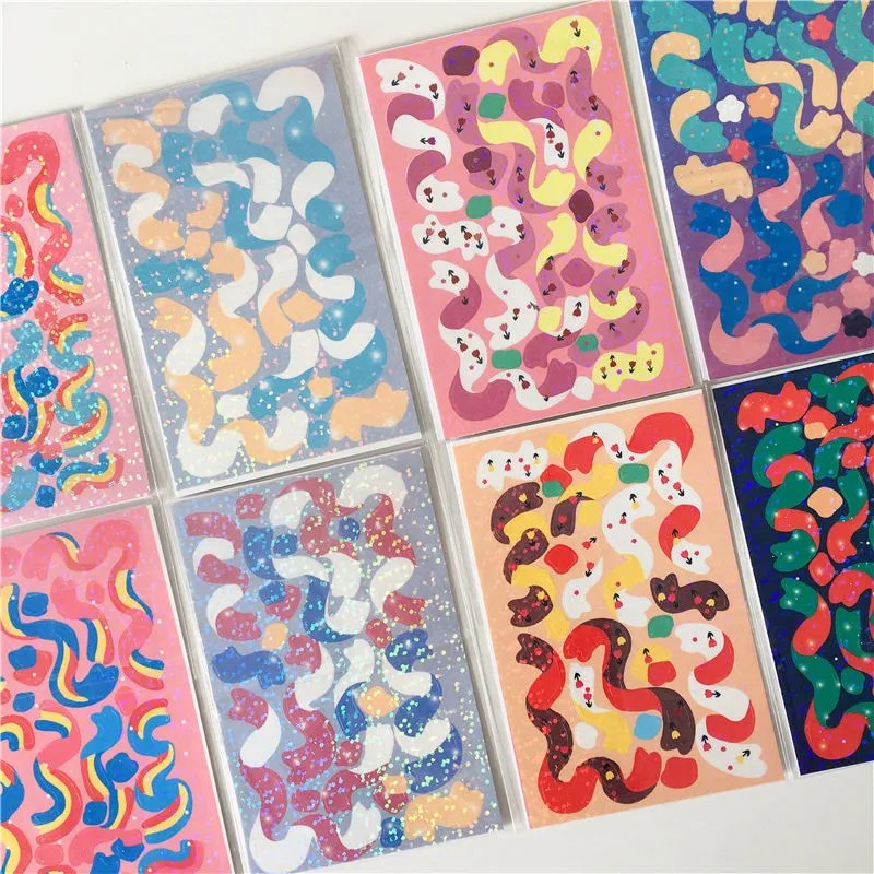 Steve Korea INS Ribbon Kpop Stickers Star Chasing Cards Cuckoo ...